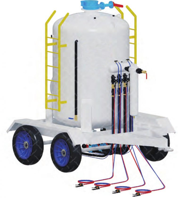 Bulk Sandblasting Pot Trailer | Industrial Minerals (NZ) Ltd
